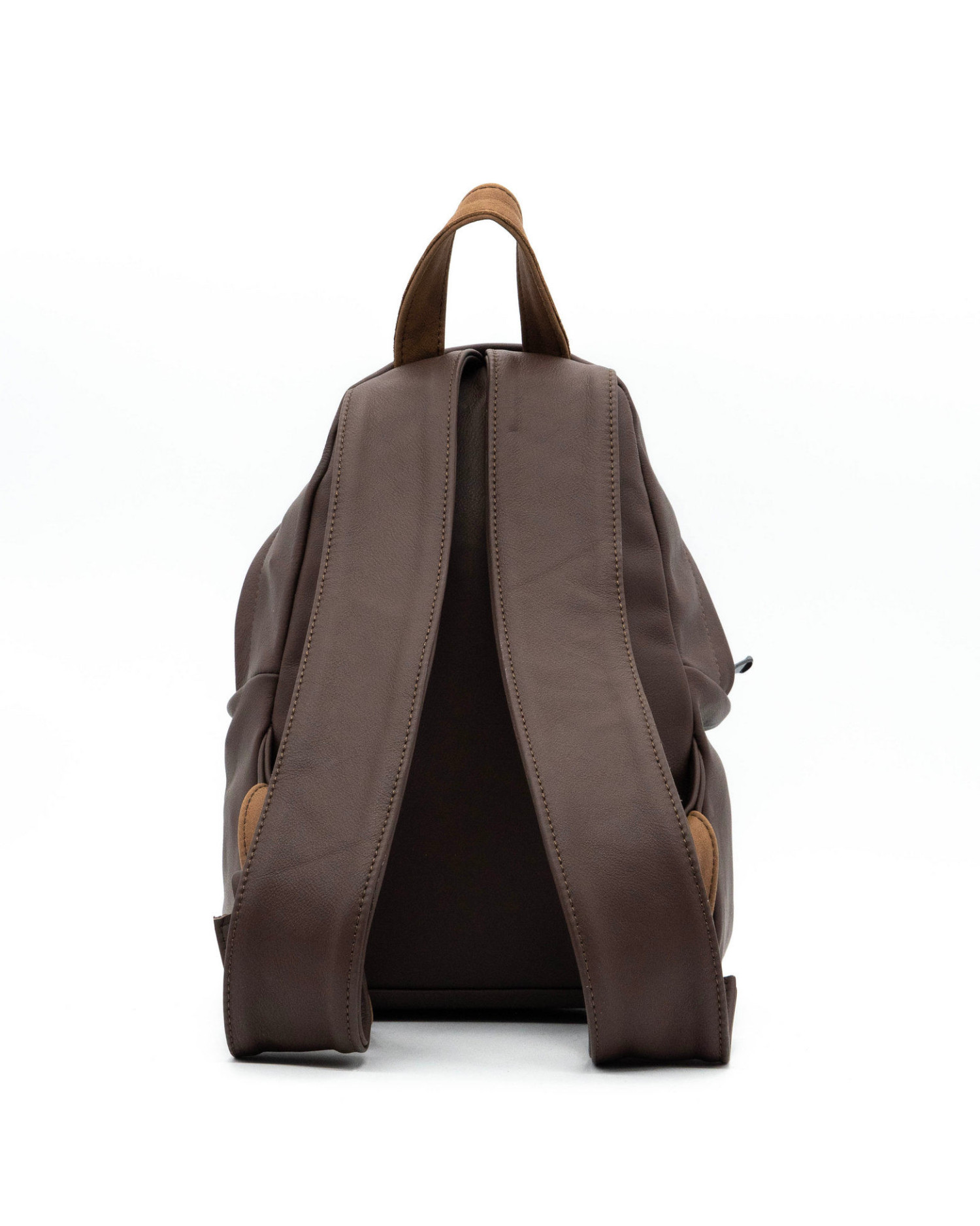 Backpack mod. India with Brown Pocket and brown Leather details in ...
